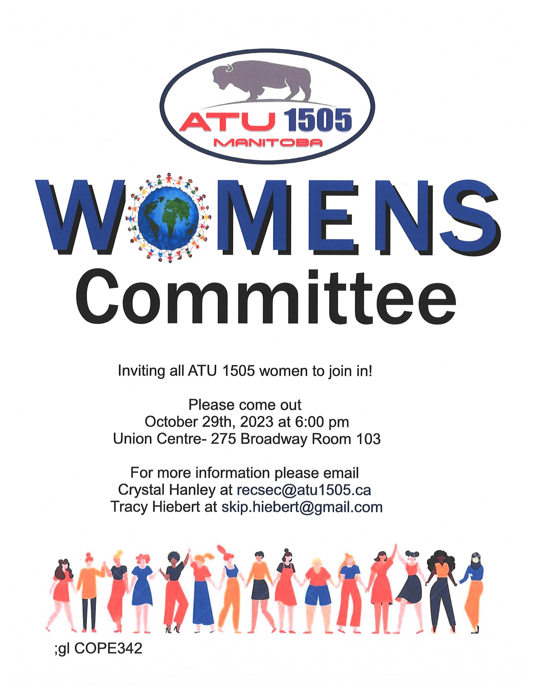 Women's Committee | ATU Local 1505 Winnipeg